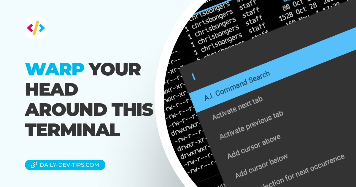 Warp your head around this terminal