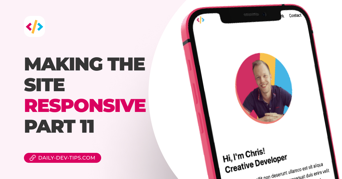 Making the site responsive - part 11 Making the site responsive - part 11