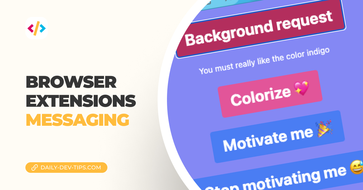Browser extensions - Messaging